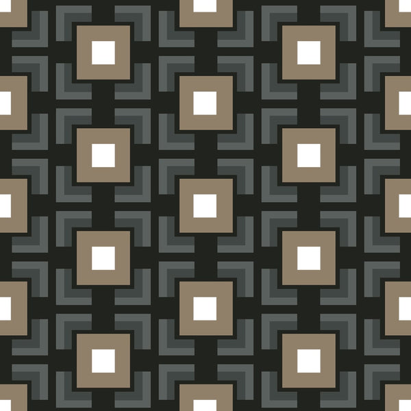 Boxed Out | Geometric Wallpaper Pattern - Desert Poppy Paper Co.